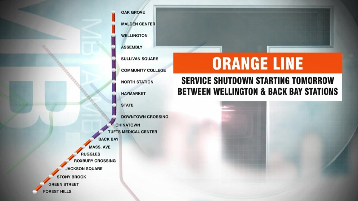 Shuttle buses replace trains on part of Orange Line beginning Tuesday ...