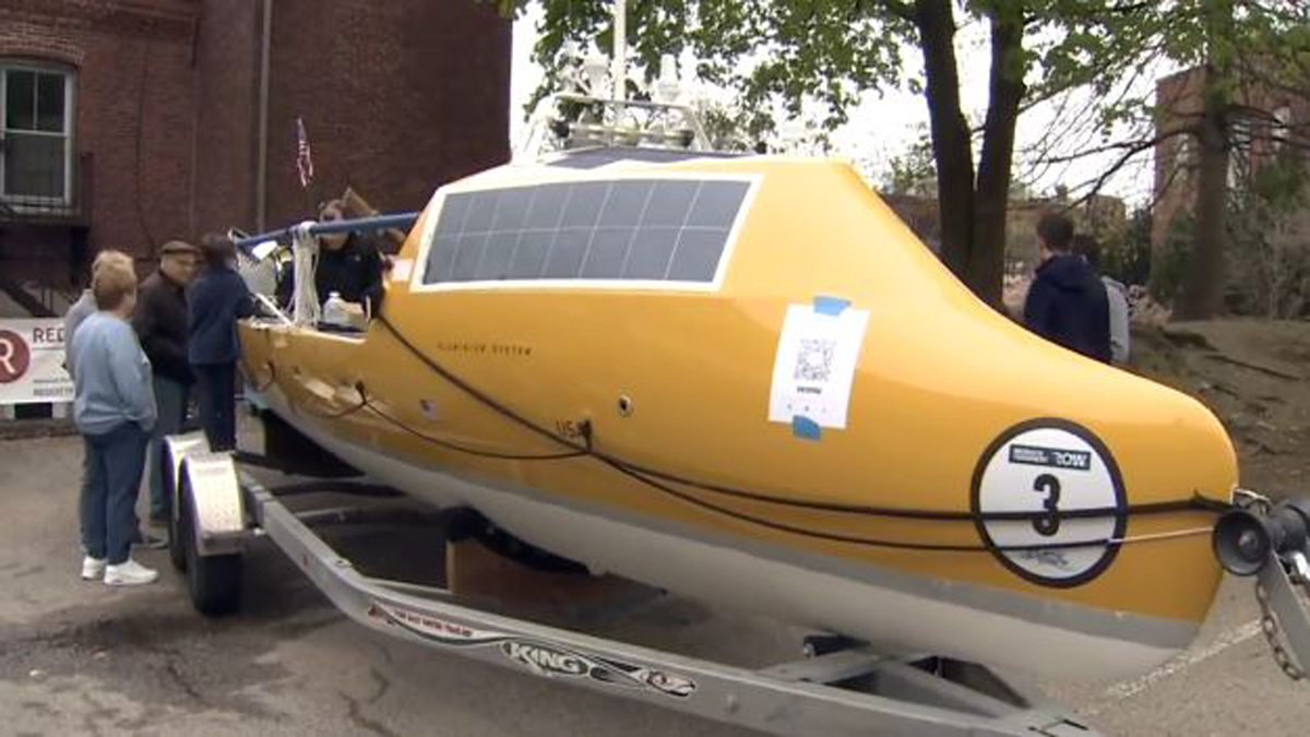 Brookline community comes out to support crew team rowing from Boston ...