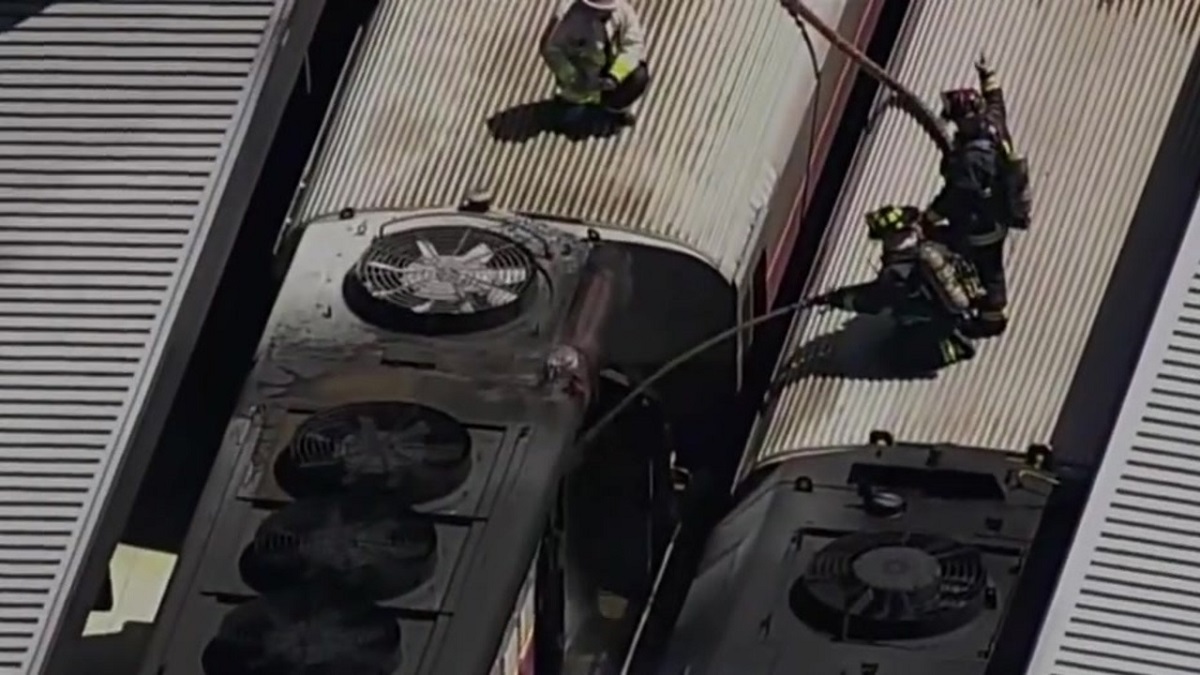 Firefighters knock down fire in Commuter Rail engine at North Station ...