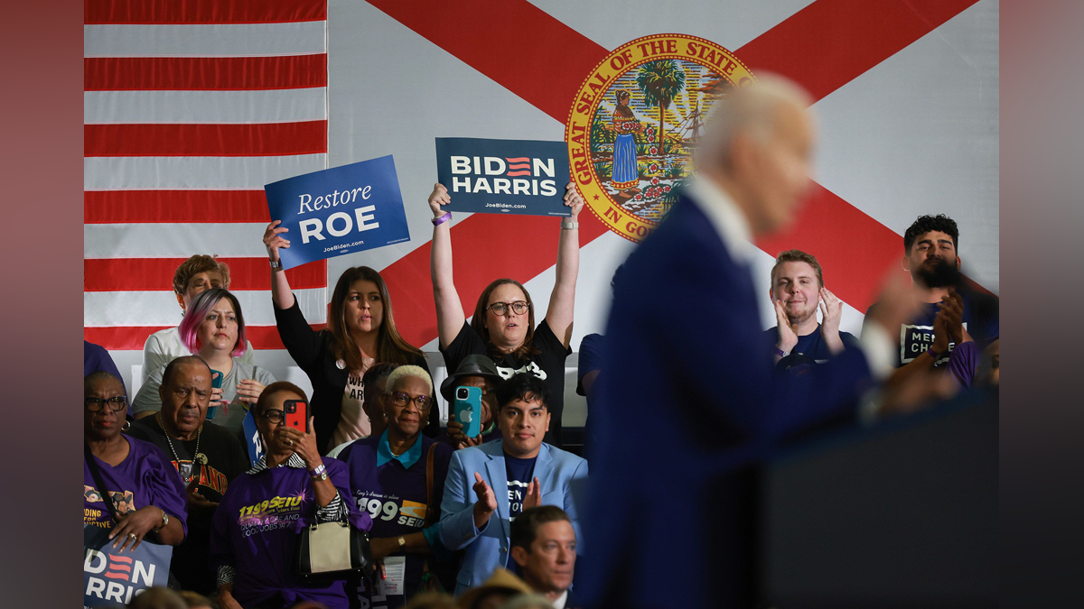 Biden campaign to mark second anniversary of Roe reversal as he makes ...