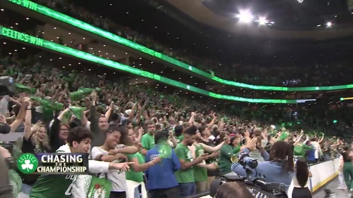 Fans at TD Garden watch party celebrate Game 3 win in NBA Finals ...