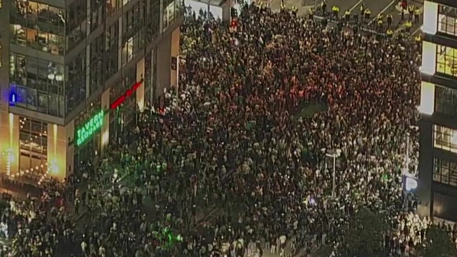 Ecstatic Celtics fans flood streets of Boston to celebrate championship ...