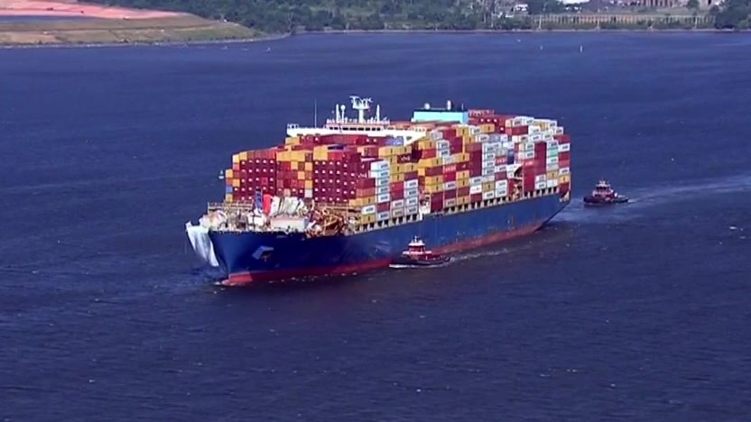 Dali cargo ship leaves Baltimore for Virginia, nearly 3 months after ...