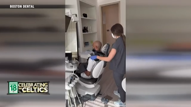 Dentist a ‘small part of history’ fixing Derrick White’s chipped tooth ...