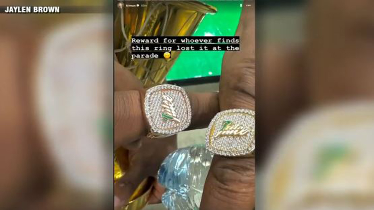 Celtics star Jaylen Brown offering reward for ring lost during ...