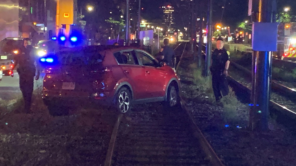 Driver crashes onto MBTA Green Line tracks at Packard’s Corner - Boston ...
