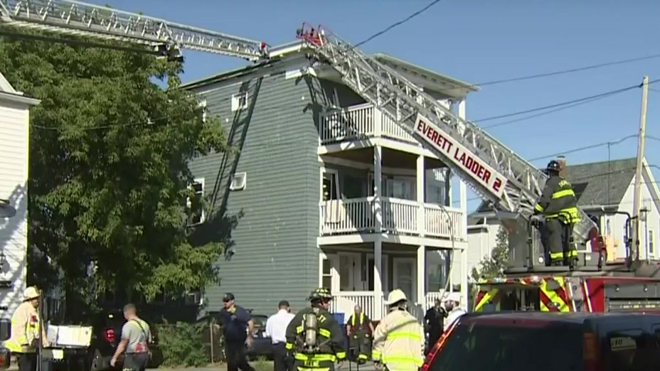 Child saved from burning building in Everett - Boston News, Weather ...