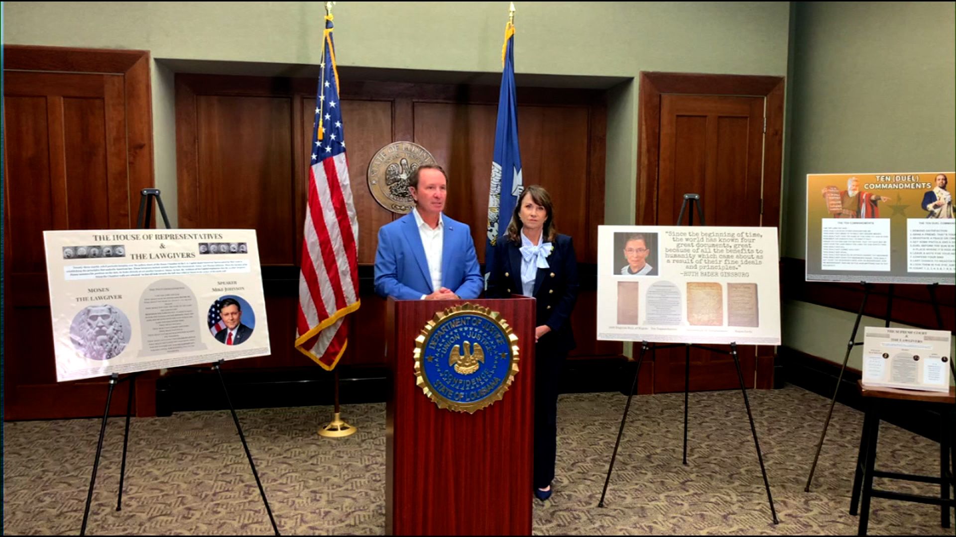 Louisiana unveils Ten Commandments posters for public schools featuring ...