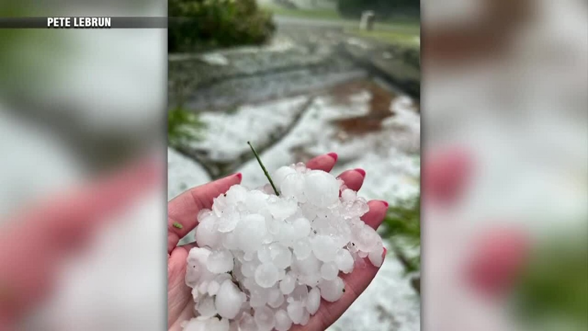 Storms drop significant amount of hail along South Coast - Boston News ...
