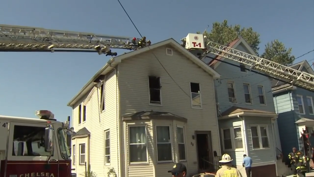 Crews battle fire at house in Chelsea - Boston News, Weather, Sports ...