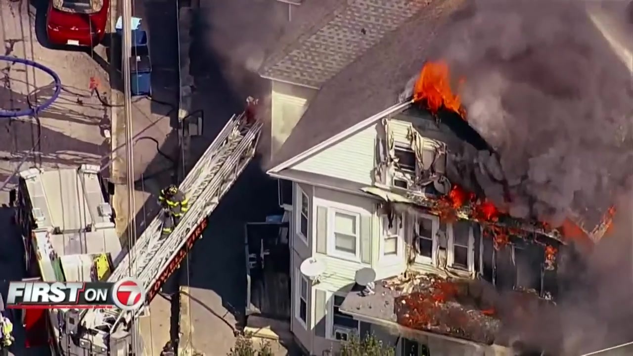 4 firefighters, 1 other person taken to hospital as crews battle 6 ...