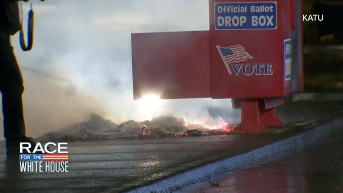 Fires set in drop boxes destroy hundreds of ballots in Washington and ...
