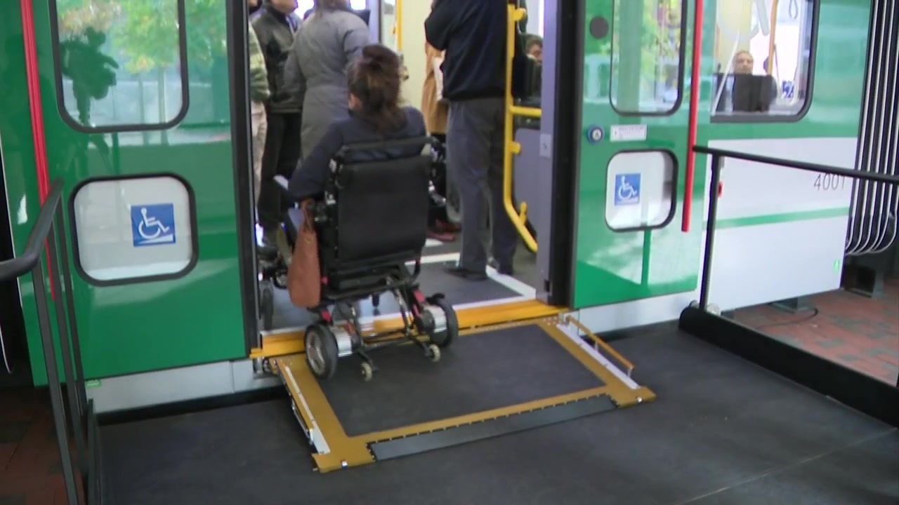 MBTA displays new Green Line train car designed with accessibility in ...
