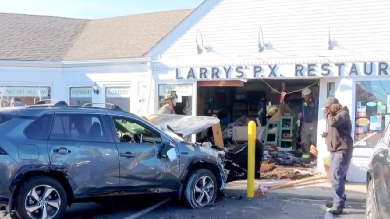 Two taken to hospital after car crashes into Cape Cod restaurant ...
