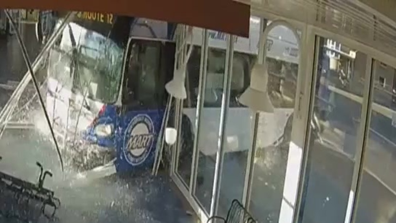 WATCH: Surveillance video shows moment bus slams into Fitchburg bus ... WATCH: Surveillance video shows moment bus slams into Fitchburg bus ...