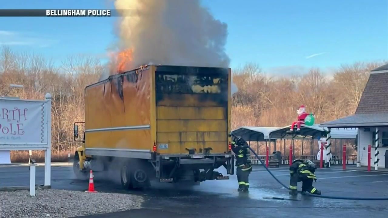 Bellingham truck fire diverts traffic - Boston News, Weather, Sports ...
