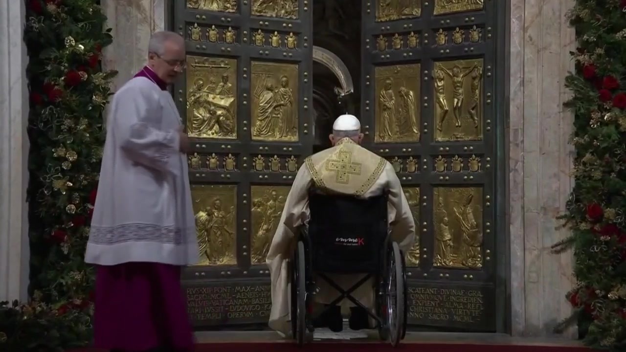 Pilgrims traverse Vatican Holy Door as Christmas marks the start of the ...
