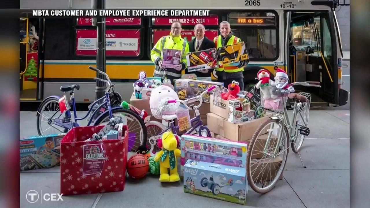 Thousands of gifts donated to MBTA annual toy drive - Boston News ...