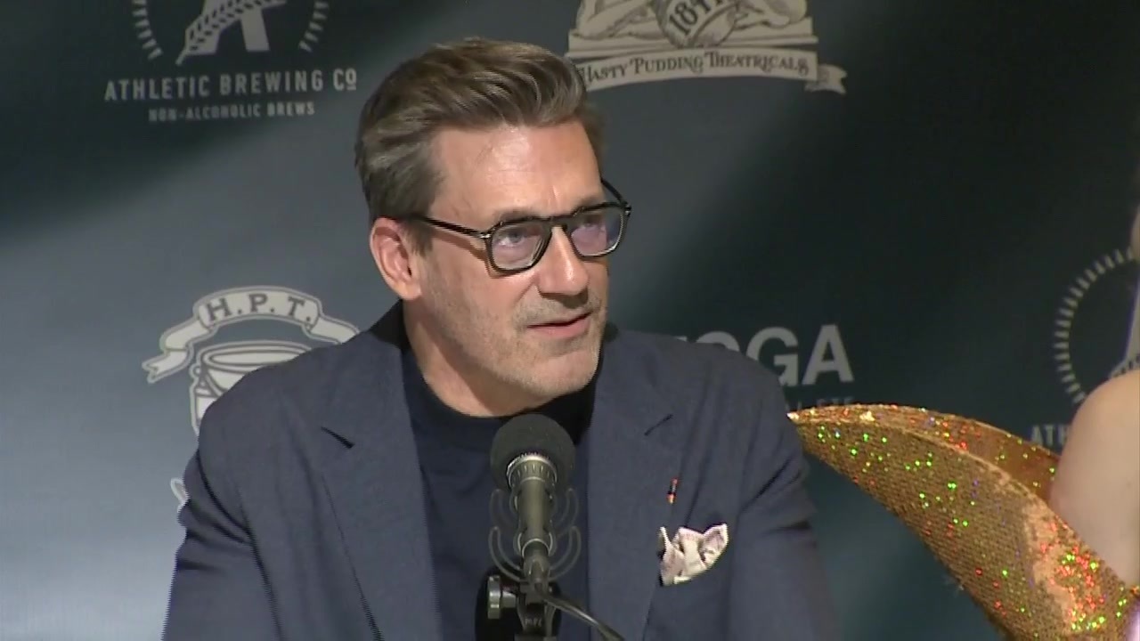 Jon Hamm honored as ‘Hasty Pudding Man of the Year’ in Cambridge ...