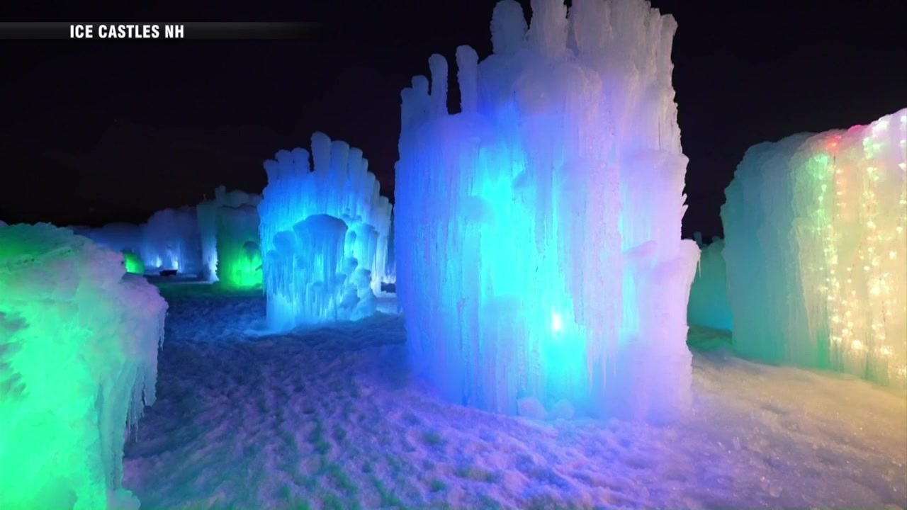 Dazzling Ice Castles draw tourists to New Hampshire - Boston News ...
