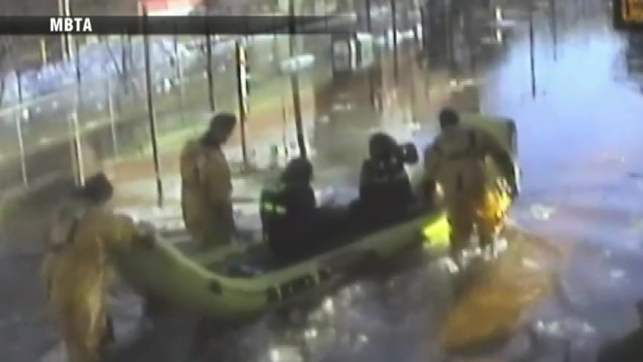 FIRST ON 7: MBTA Mattapan Trolley passengers, driver rescued by raft ...