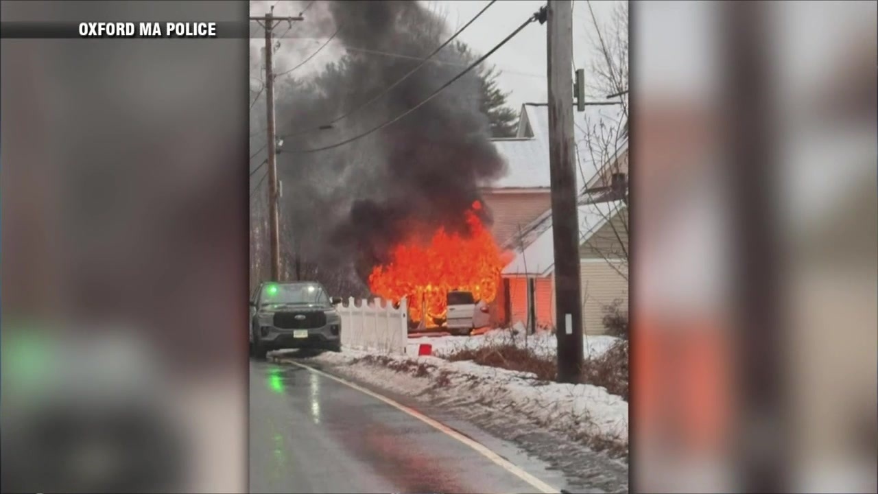 Crews respond to car fire in Oxford - Boston News, Weather, Sports ...