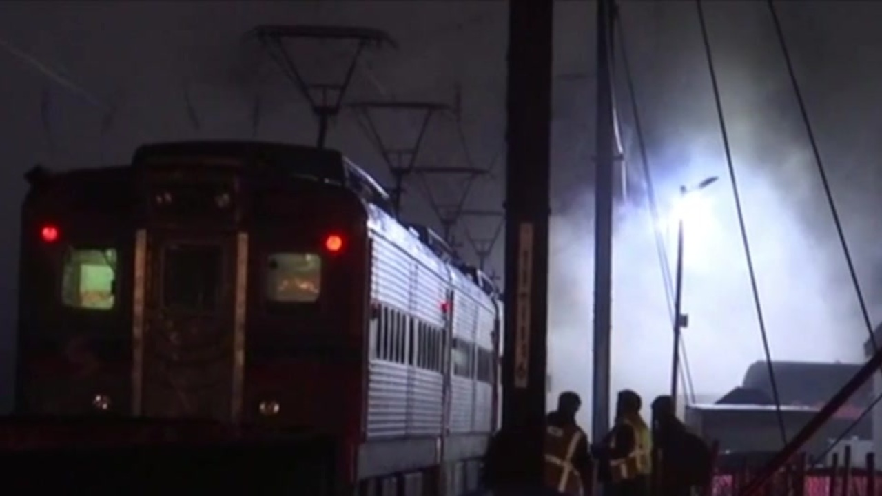 Commuter train catches fire near Philadelphia - Boston News, Weather ...