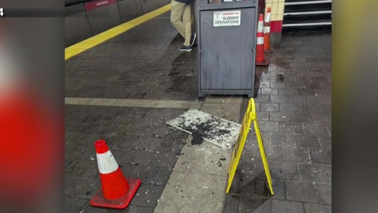 ‘Not safe, that’s for sure’: Ceiling panel falls at Harvard MBTA ...