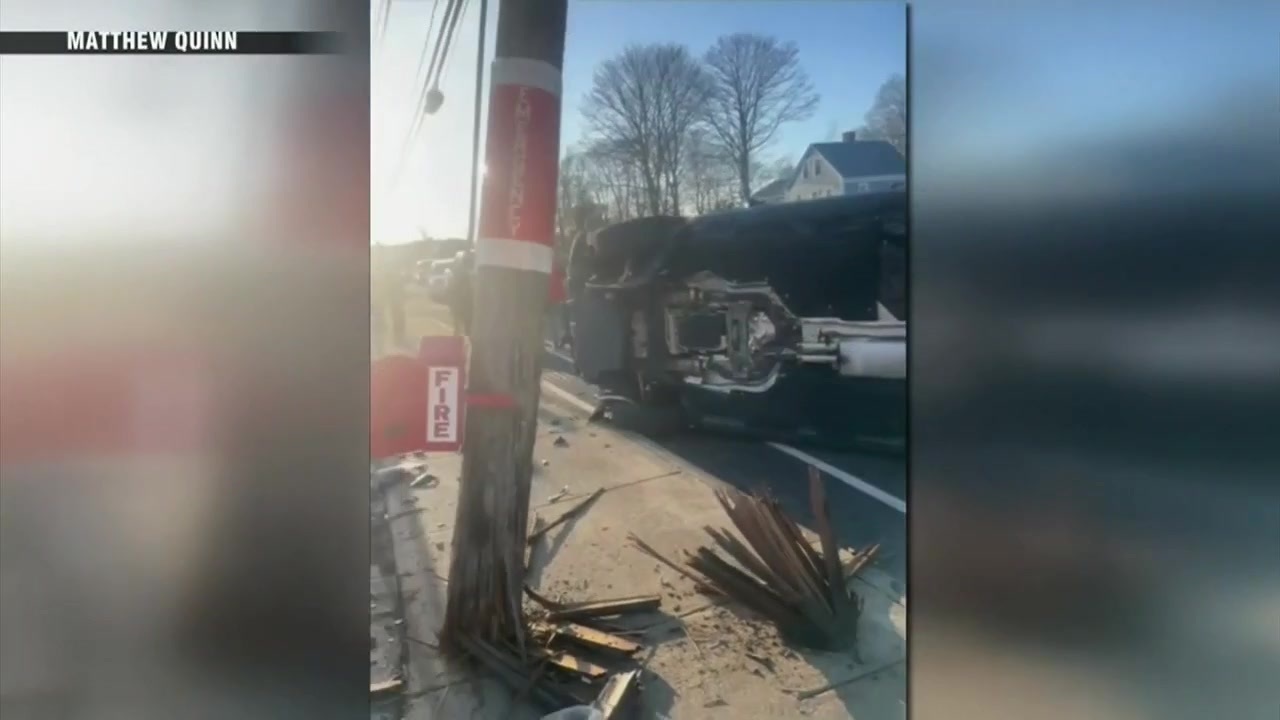 Two police officers hospitalized after cruisers crash in Brockton ...