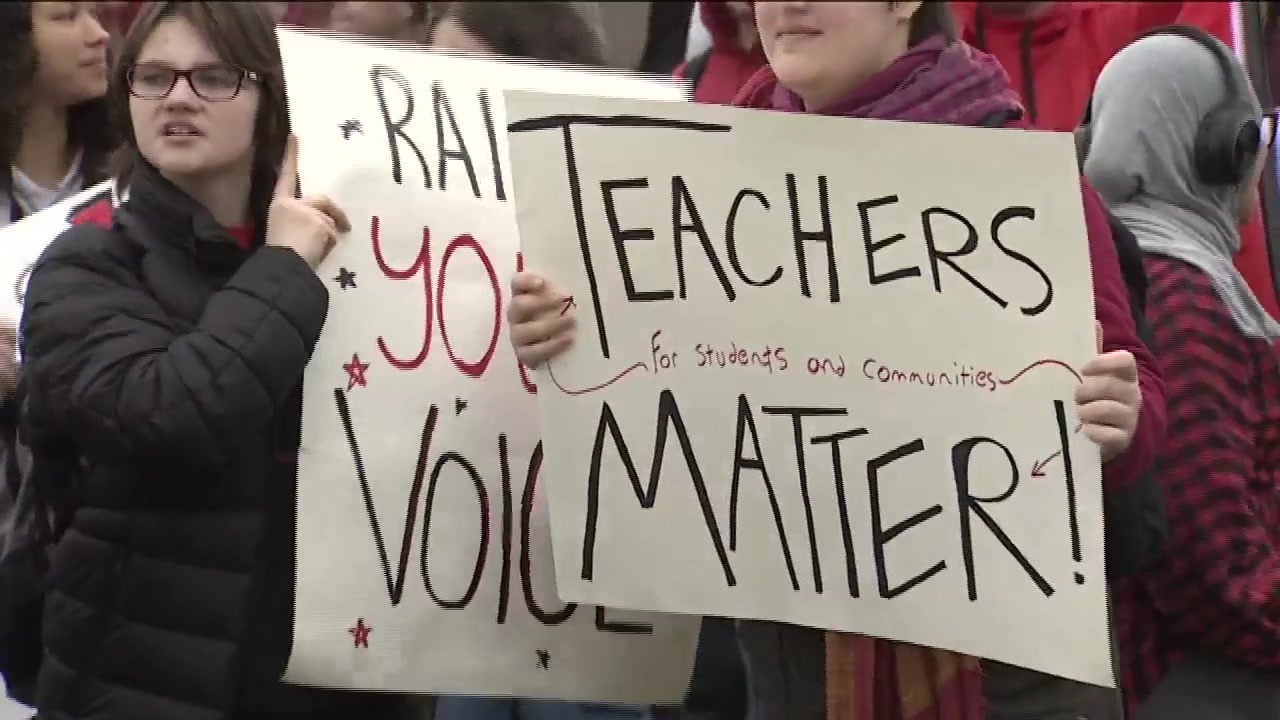 North Andover students, teachers walk out of class to protest staffing ...