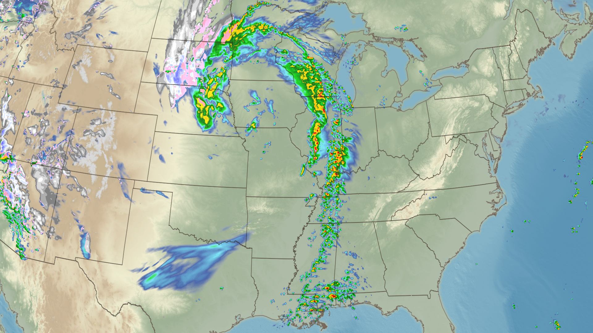 Strengthening storm moving over central US threatens tornadoes ...