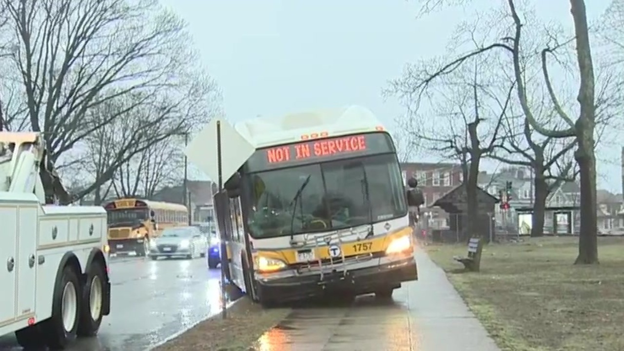 Two taken to hospital after crash involving MBTA bus near Franklin Park ...