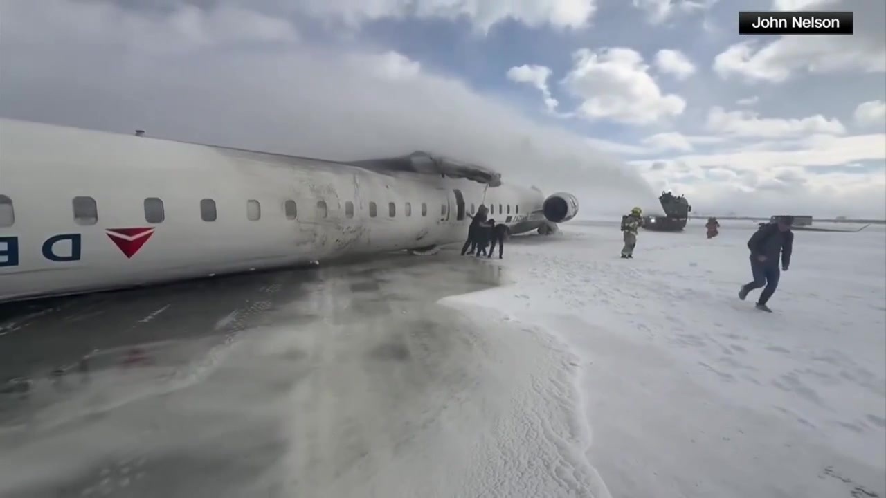 Delta plane that flipped over in Toronto last month showed high rate of descent, initial report ...