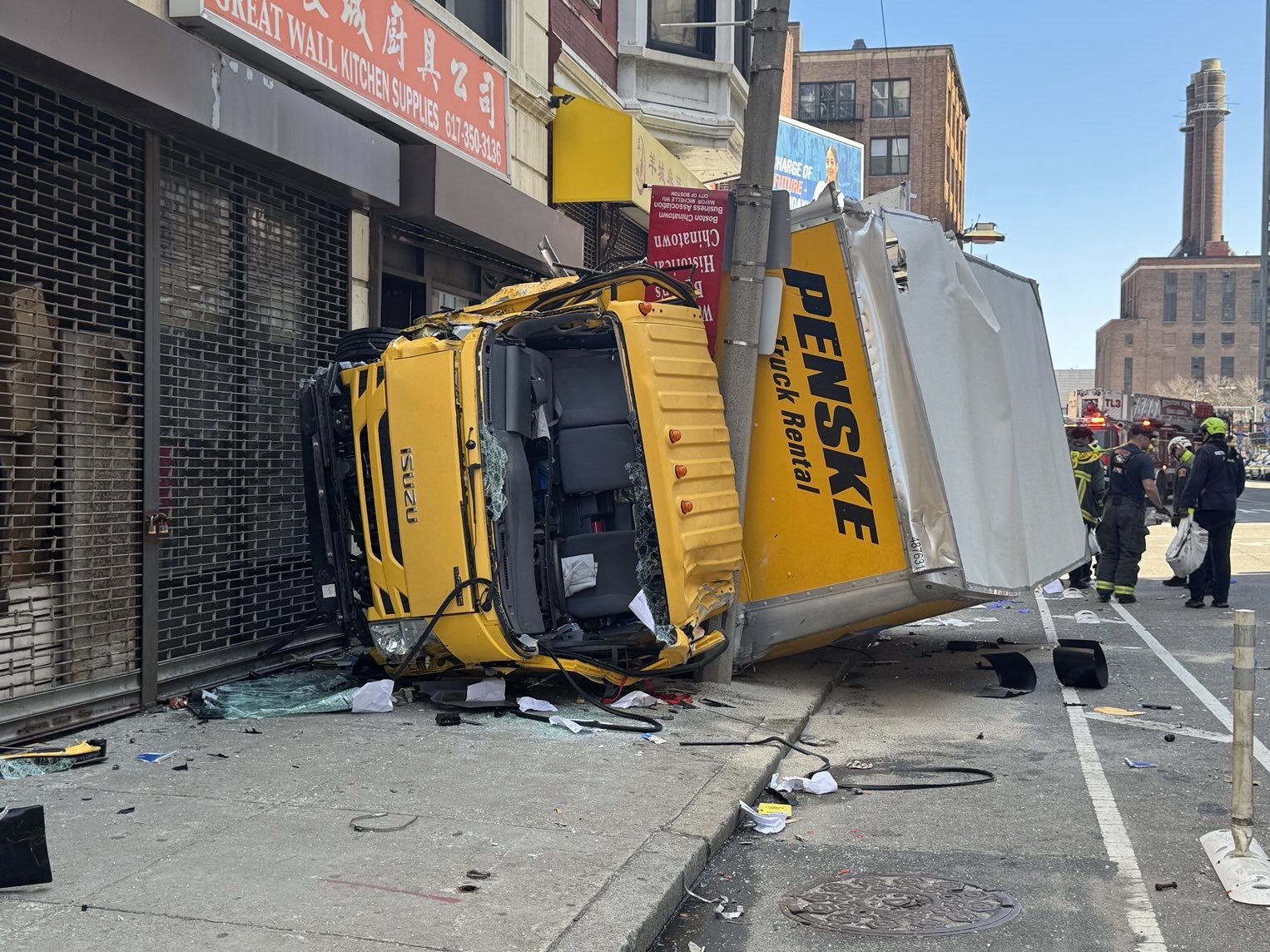 6 injured after box truck hits pedestrians in Boston’s Chinatown ...