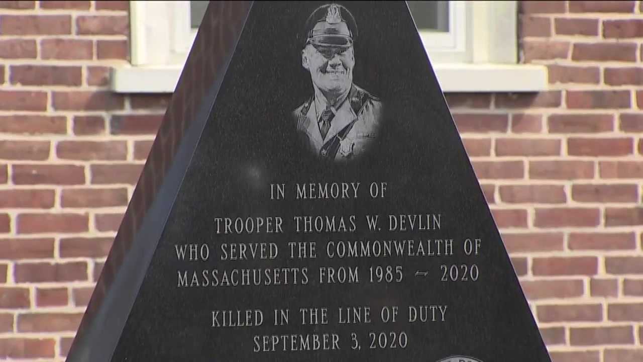 Memorial in Concord dedicated to fallen Mass. State Police trooper ...