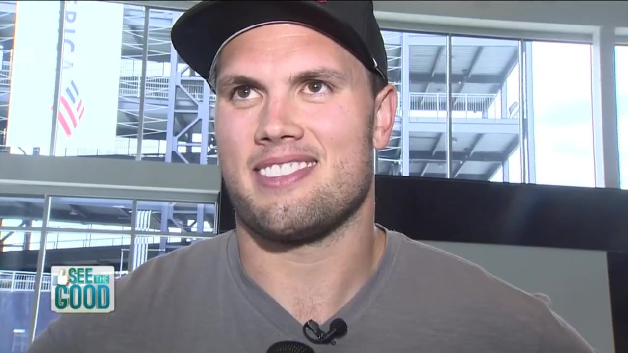 Hunter Henry, Antonio Gibson, and Drake Maye appear at foster care ...