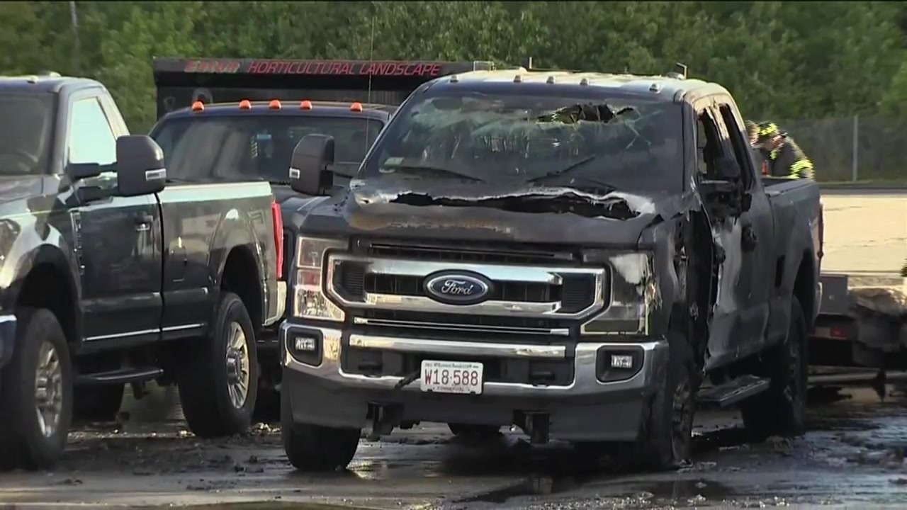 Fire marshal investigating Billerica truck lot fire - Boston News ...