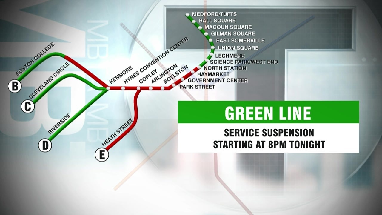 Green Line suspensions impacting all 4 branches to begin - Boston News ...