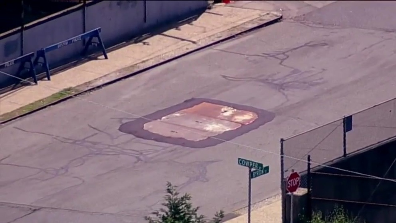 Crews repair sinkhole on bridge above MBTA Blue Line tracks in Boston ...