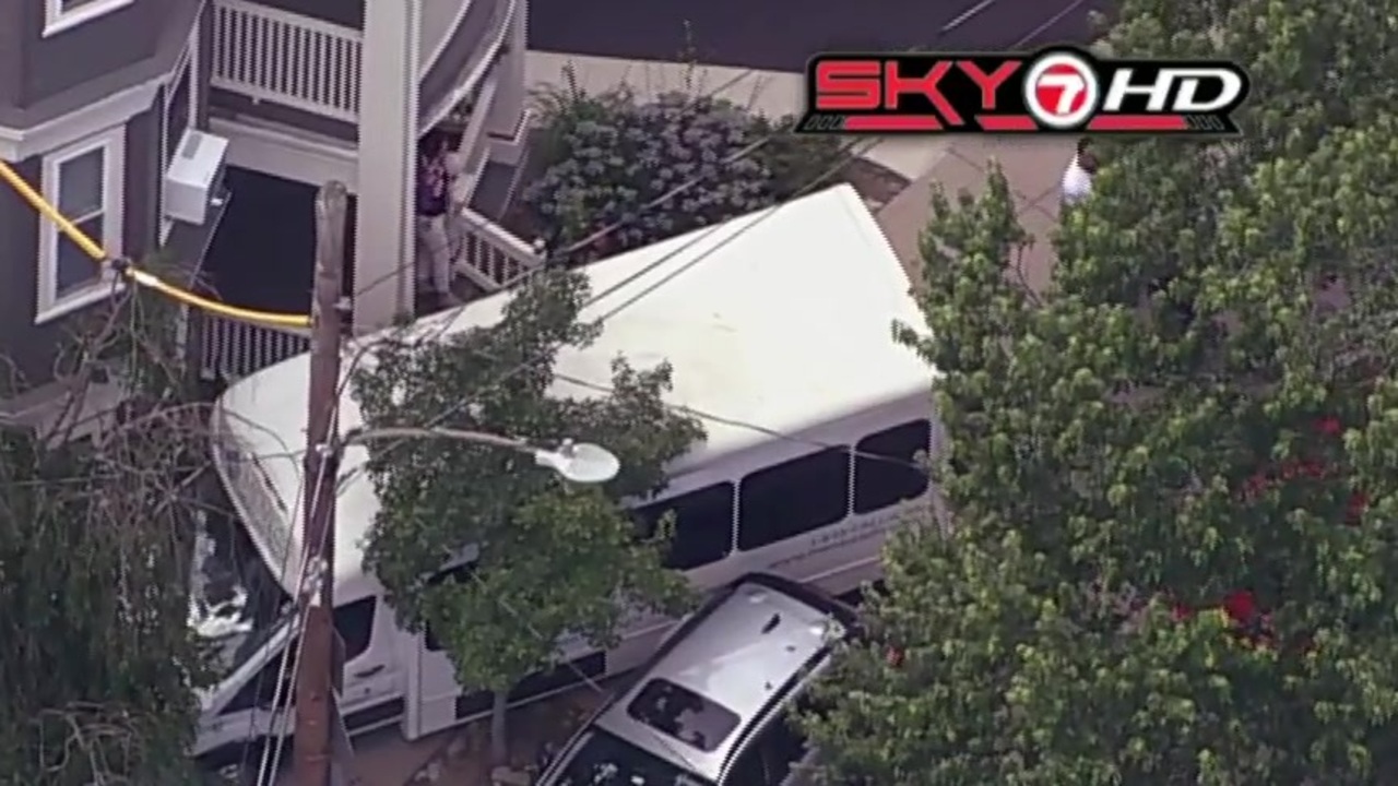 Video shows van carrying elderly passengers crash into Dorchester home ...