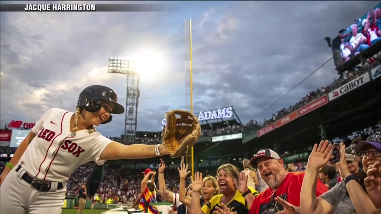 Red Sox ball girl named as finalist to be elected to MLB All-Star Game ...