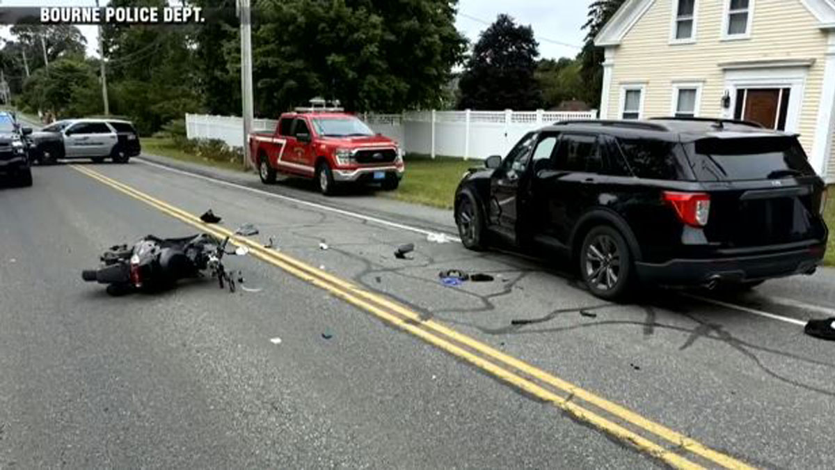 Moped rider suffers serious injuries in crash in Bourne - Boston News ...