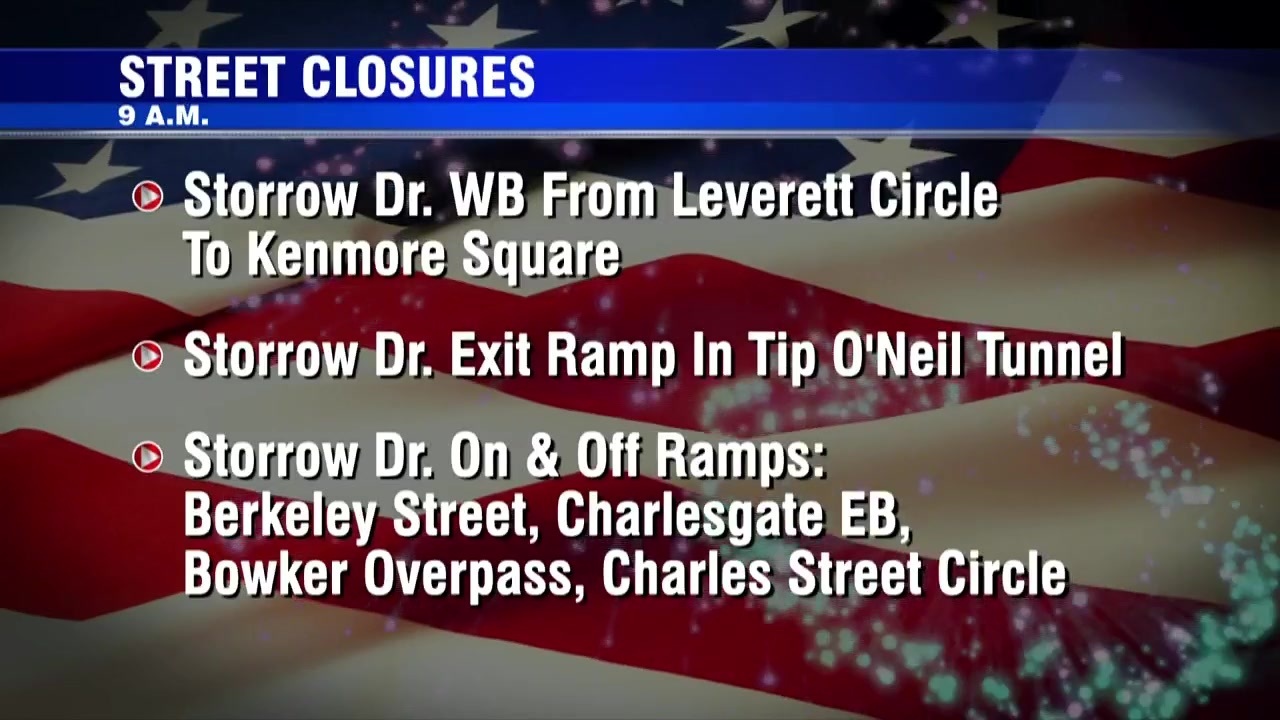Traffic closures in Boston to keep in mind around tonight’s July 4th ...