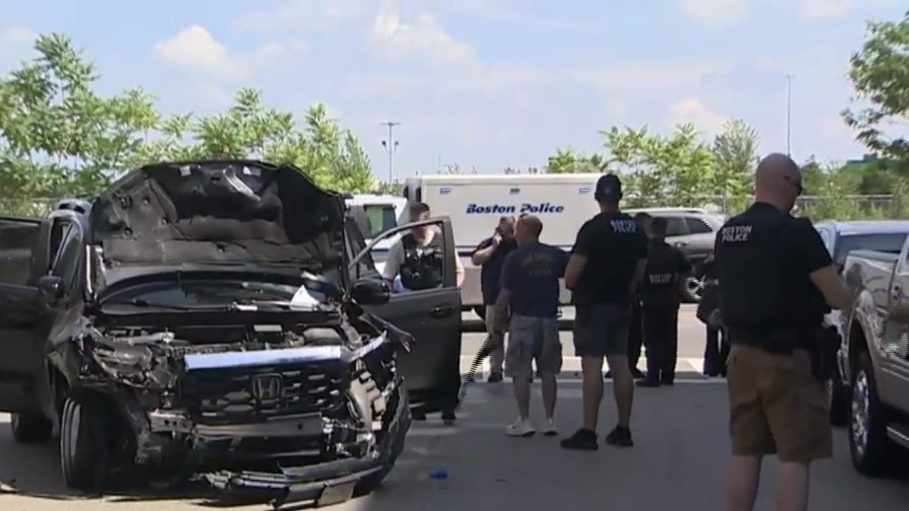 Boston police officer hurt after being dragged by driver who hit ...