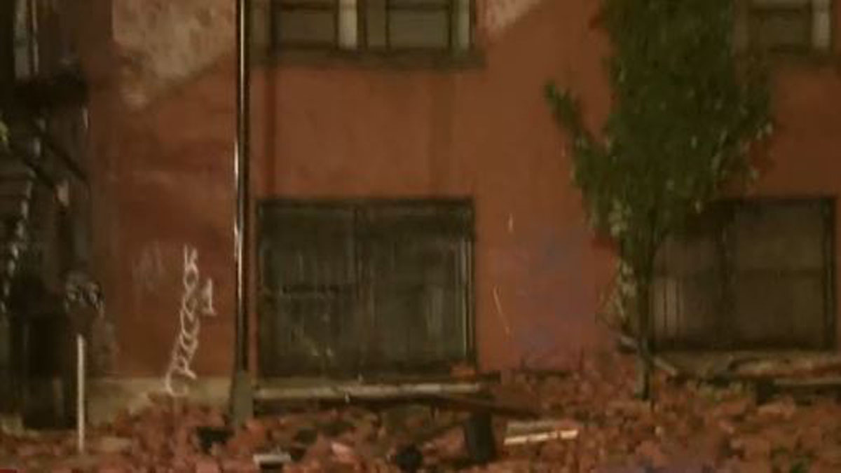 Crews respond to facade collapse in Fall River as powerful storms move ...