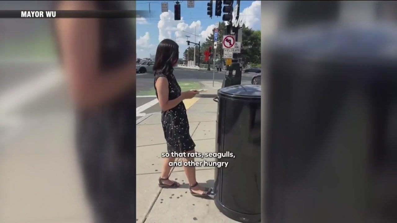 Mayor Wu unveils new rat resistant trashcans - Boston News, Weather ...