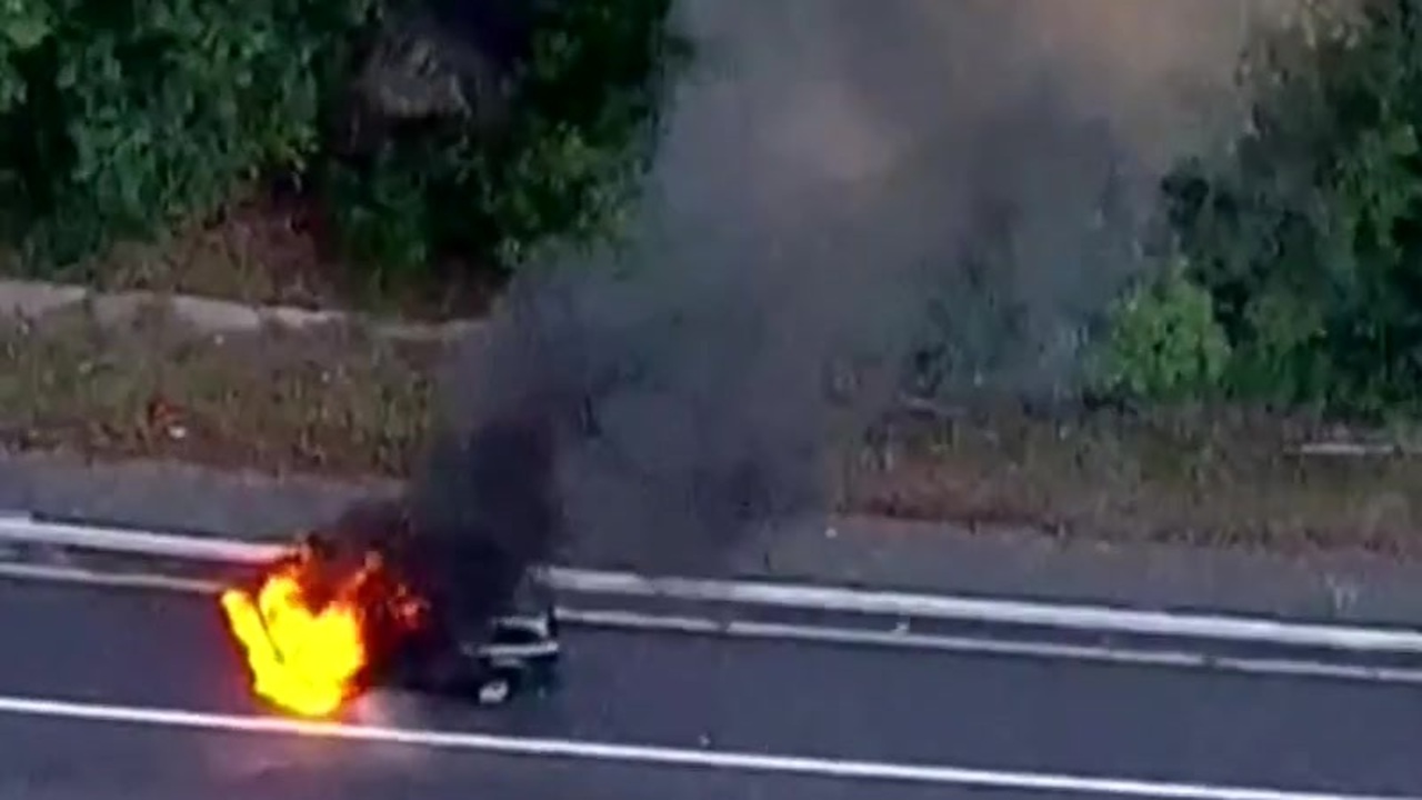 Car fire causing backup on Route 1 in Lynnfield - Boston News, Weather ...