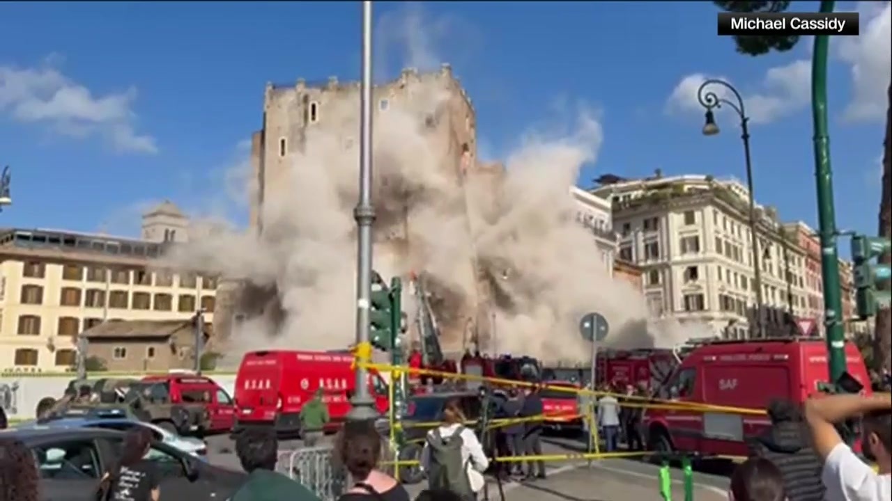 Worker dies after 11 hours trapped within partially collapsed medieval ...