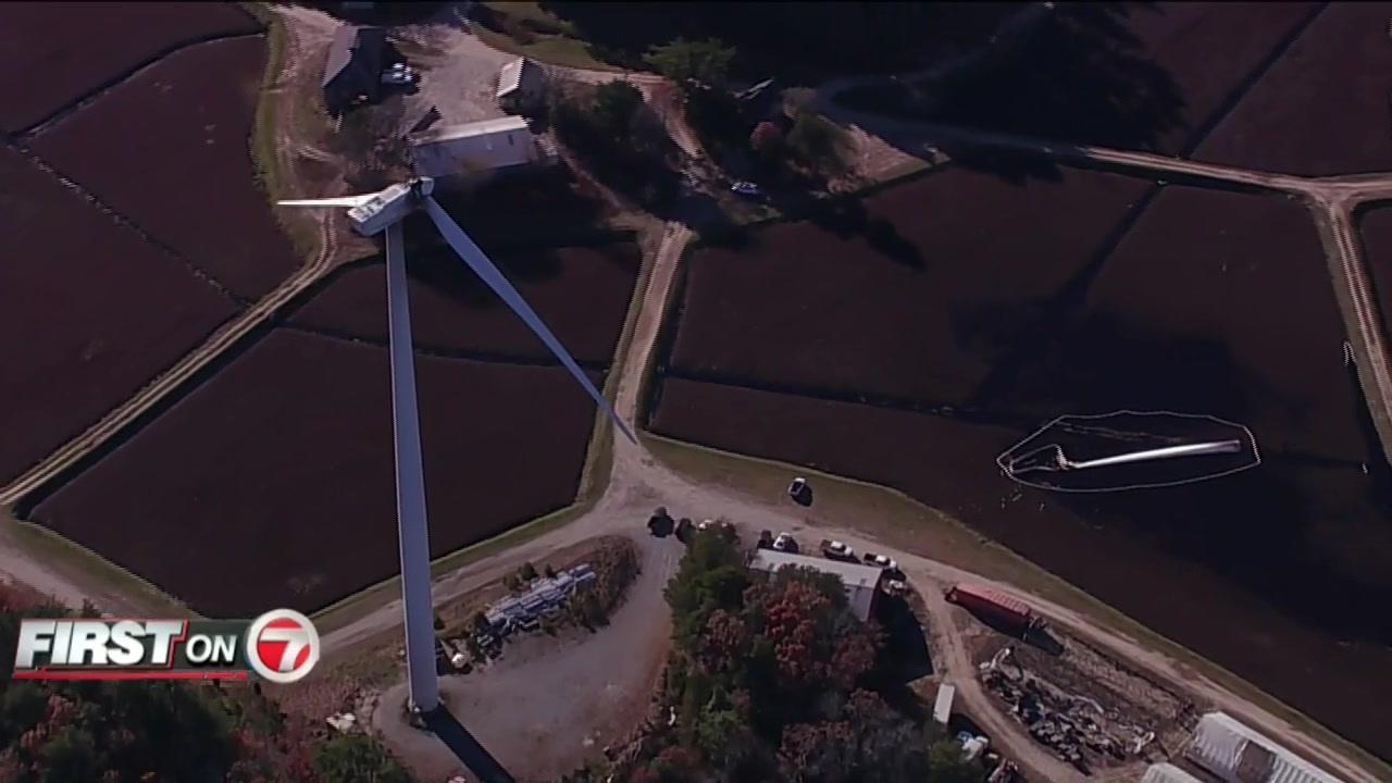 Crashed turbine blade in Plymouth still under investigation - Boston ...