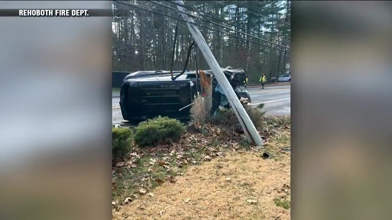 Crews respond to rollover crash in Rehoboth - Boston News, Weather ...